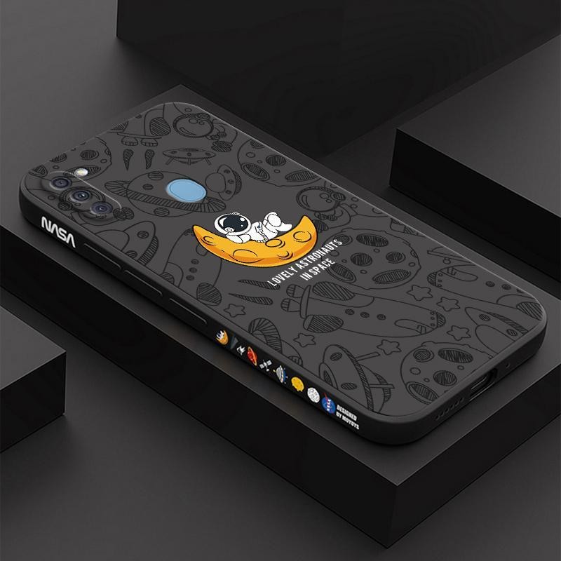 Casing Samsung A11 M11 , solid color Samsung M11 A11 Space illustration ...