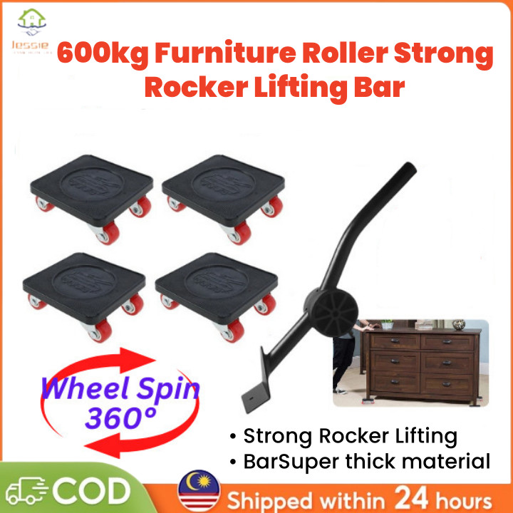【Ready Stock】5PCS 1200 lbs 600KG Heavy Duty Furniture Lifter Transport ...