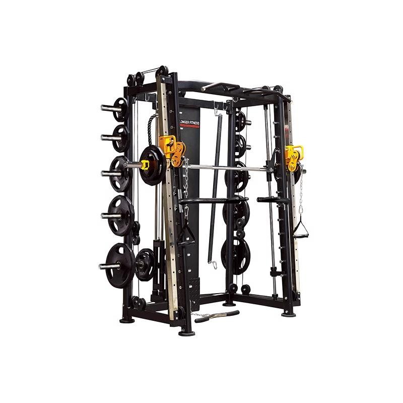 BK-3000F Komersial dan Kegunaan Rumah Smith Machine Squat Rack Small ...