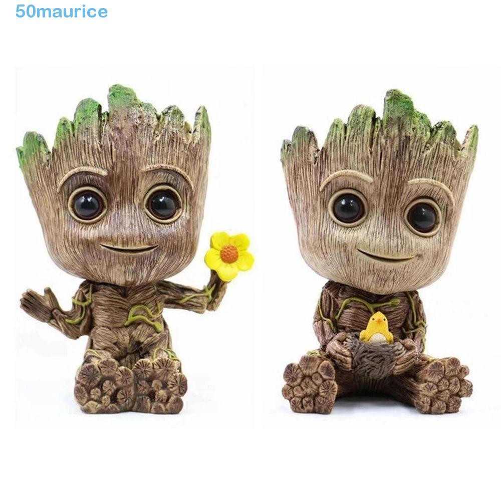 MAURICE Groot Action Figure 6CM Sitting Kids Toy Mini Groot Marvel ...