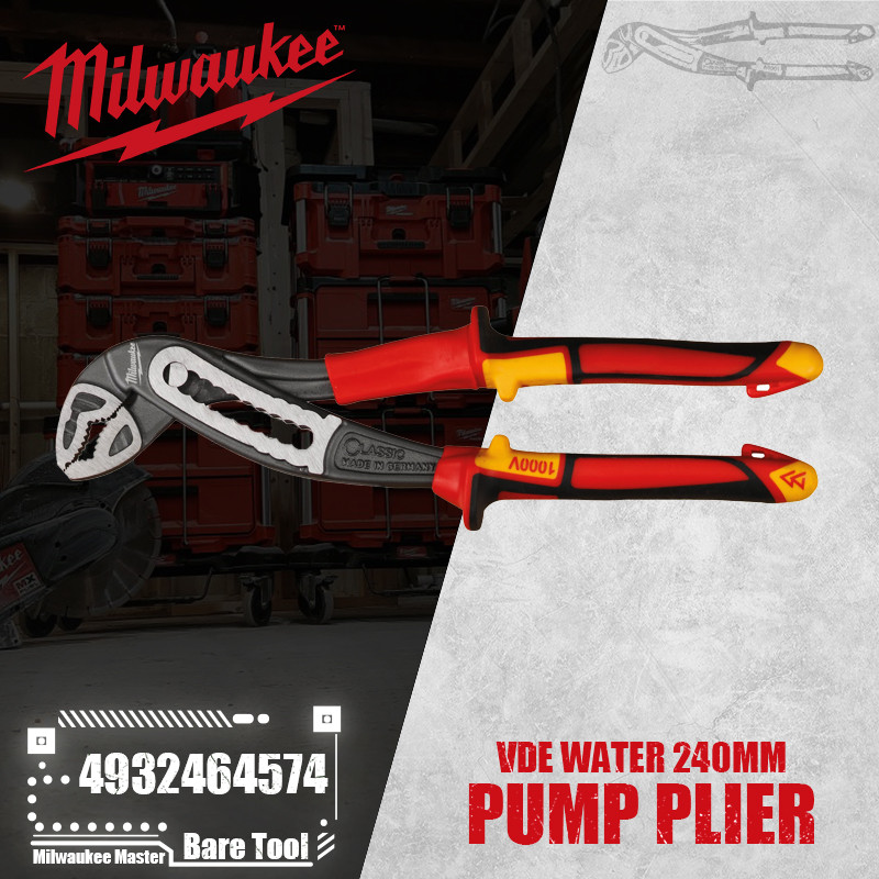 Milwaukee 4932464574 VDE Water Pump Plier 240mm | Shopee Malaysia