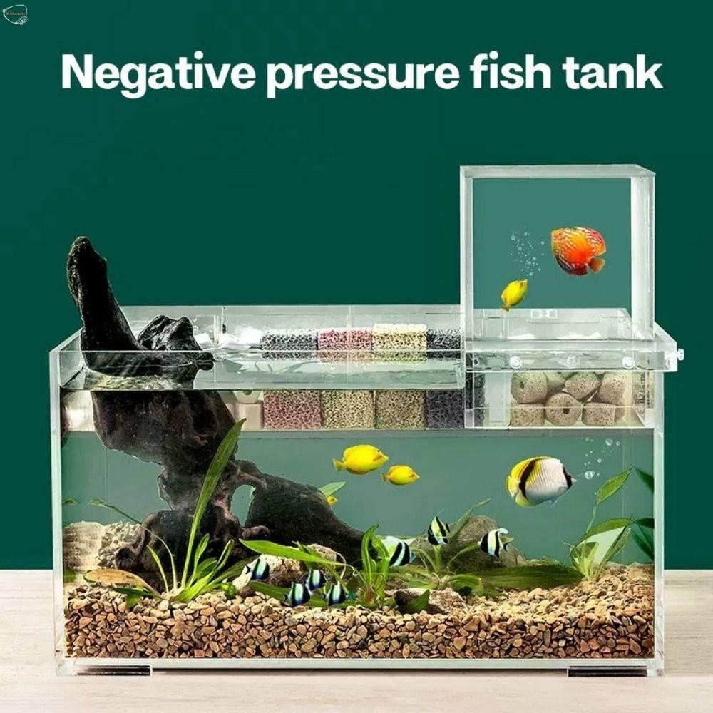 MXBEAUTY Negative Pressure Fish Tank, Easy to Install Landscaping ...