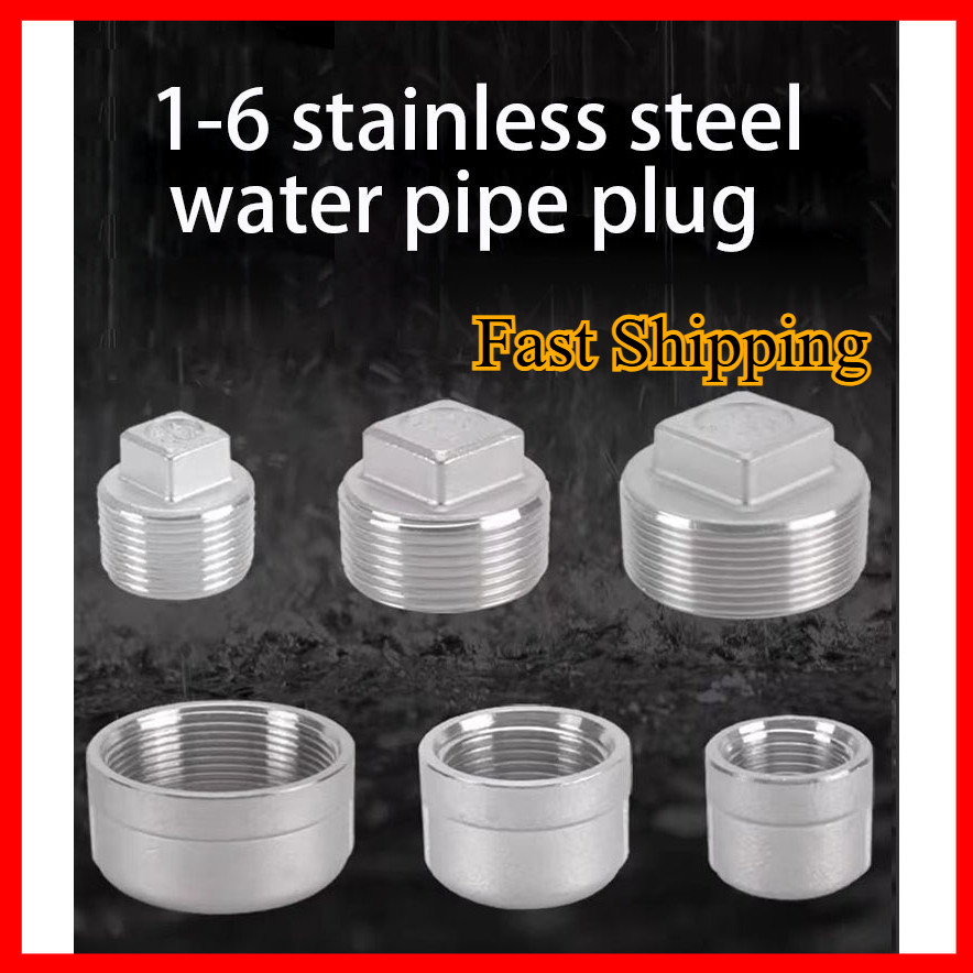 304 stainless steel water pipe plug fittings, inner and outer screw ...