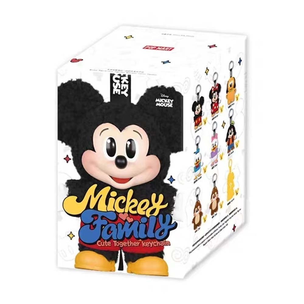 POPMART Mickey Family Cute Together Pendant Series Figure Mystery Box ...