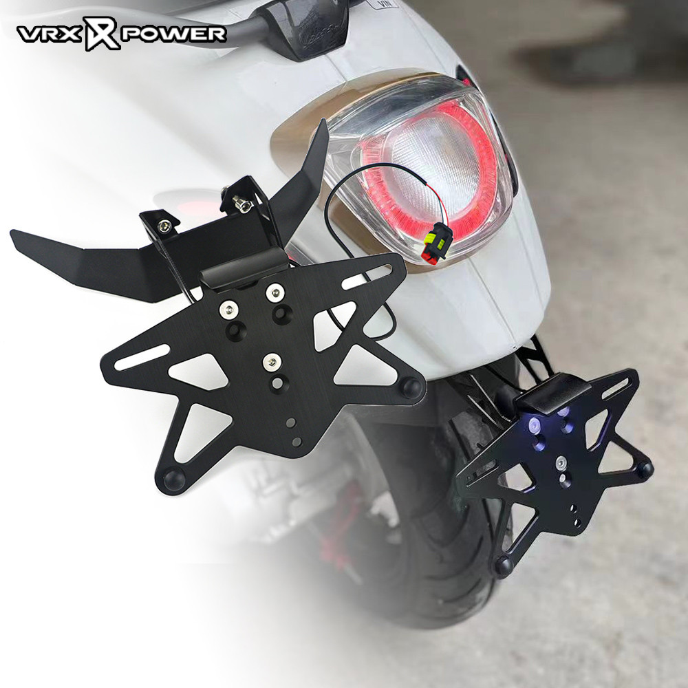 For Vespa Sprint Primavera 150 Motorcycle License Plate Base Frame with ...