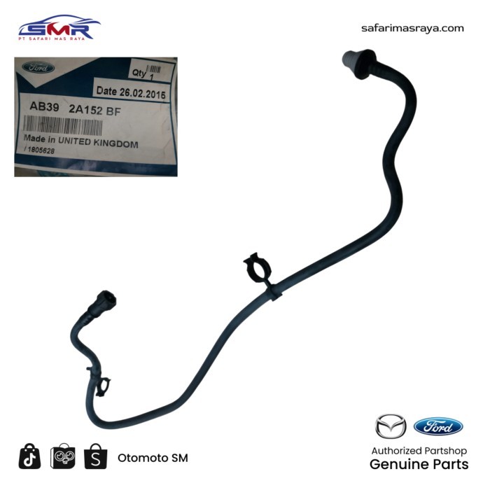 New Ford Ranger 2.2 3.2 Brake Vacuum Booster Hose Original AB392A152BF ...