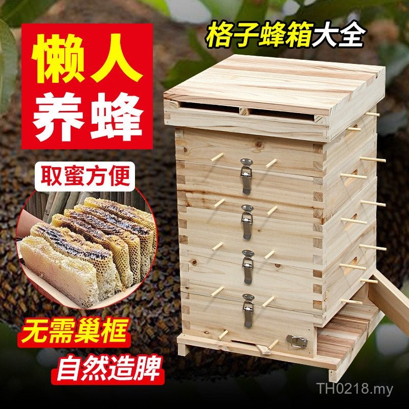 2cm Beehive Tool Full Set Square Grid Bee Lure Bucket Medium Beehive ...