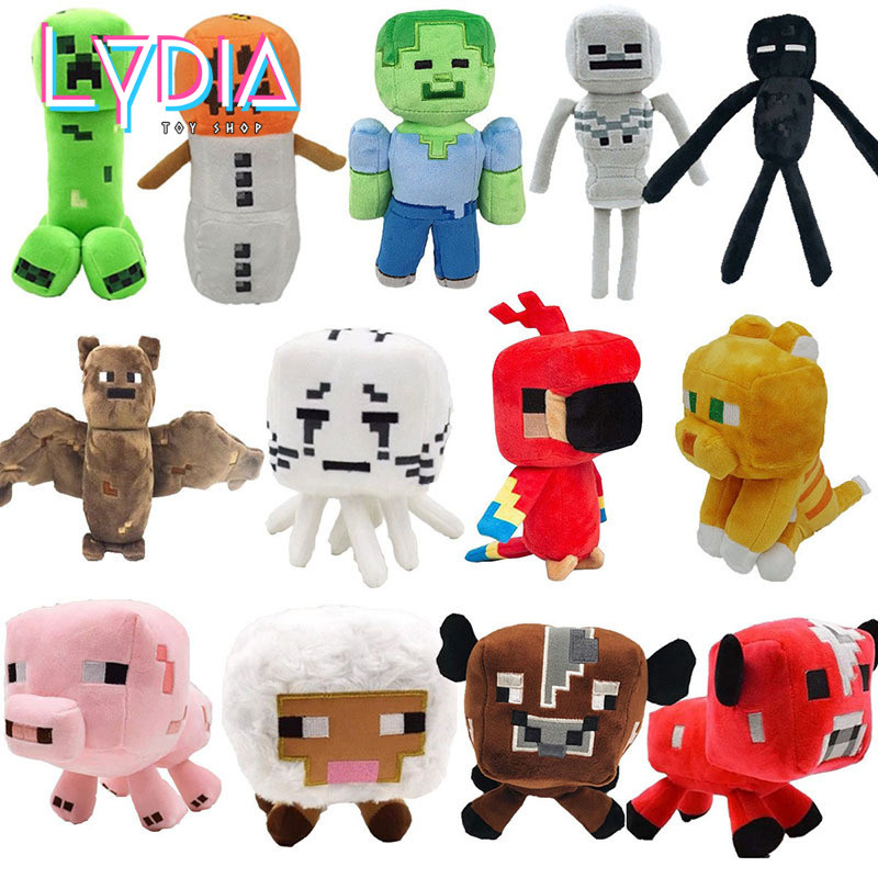 Minecraft Plush Toys Collection - 44 Styles Creeper, Steve, Enderman ...