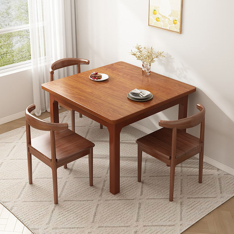 Solid Wood Leg Square Table Chessboard Table Hand Rubbing Mahjong Table ...