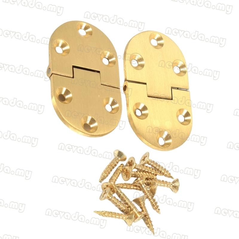 Nevʚ ɞ 2pcs Sturdy Brass Butlers Tray Hinges Set Round Edges Includes ...