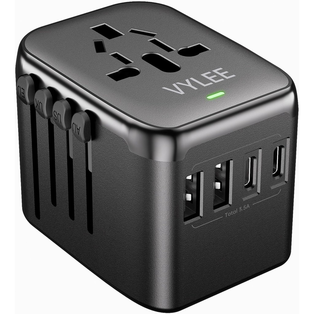 Universal International Power Travel Plug Adapter, 5 in 1 European ...