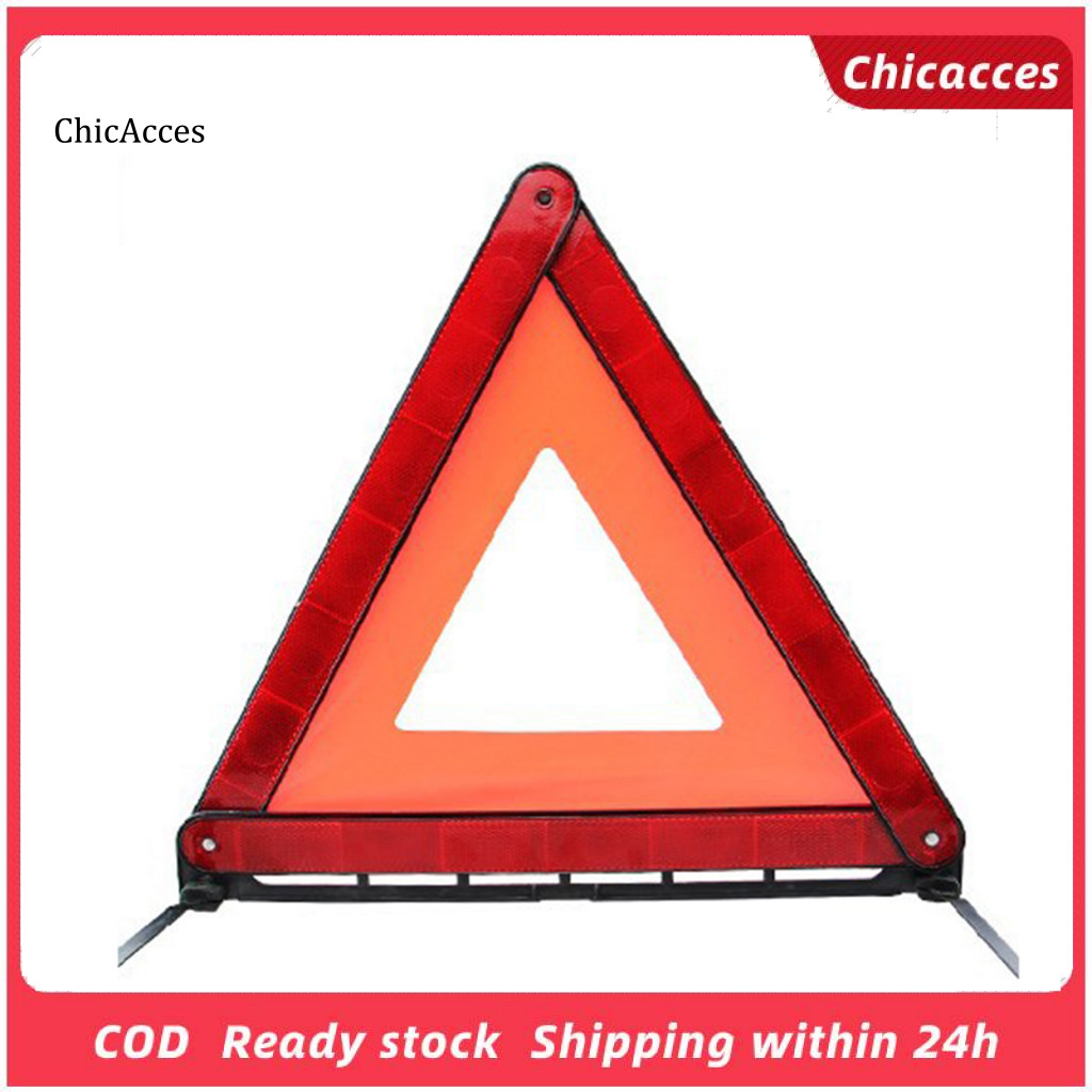 ChicAcces Eu Standard Emergency Triangle Collapsible Emergency Warning ...