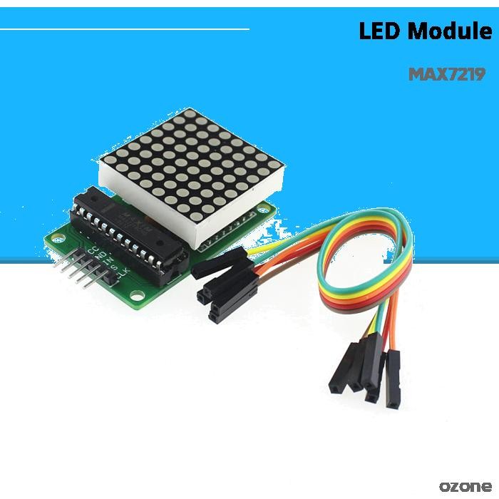 Dot Matrix 8x8 Red LED Module MAX7219 Arduino | Shopee Malaysia