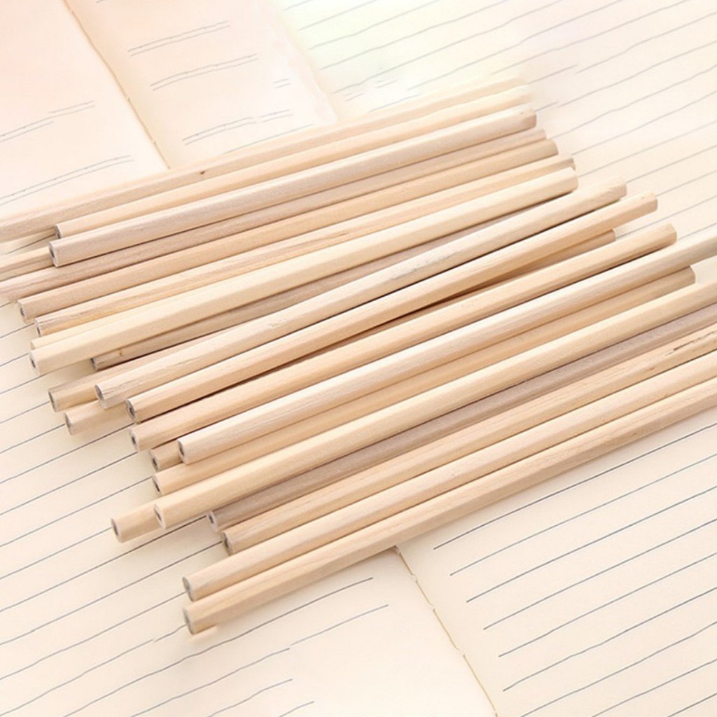 Log Pencil,HB Pencils,Unsharpened,Profession Artist Wood-Cased Pencils ...