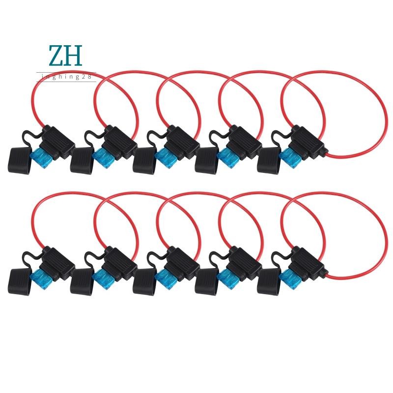 Inline Fuse Holder ATC/ATO Add-a-circuit Car Fuse Holder 10 Pack Fuse ...