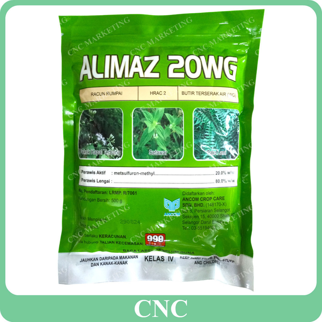 500GM Alimaz 20WG Ancom Racun Rumput Rumpai Herbicide Metsulfuron ...