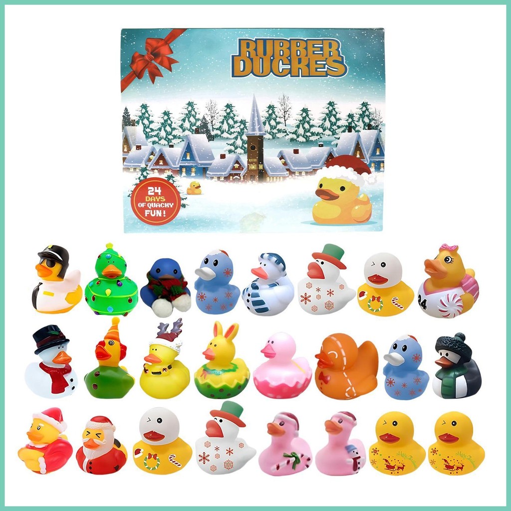 Countdown Calendar Christmas Toys Advent Calendar Duck Bath Toys ...