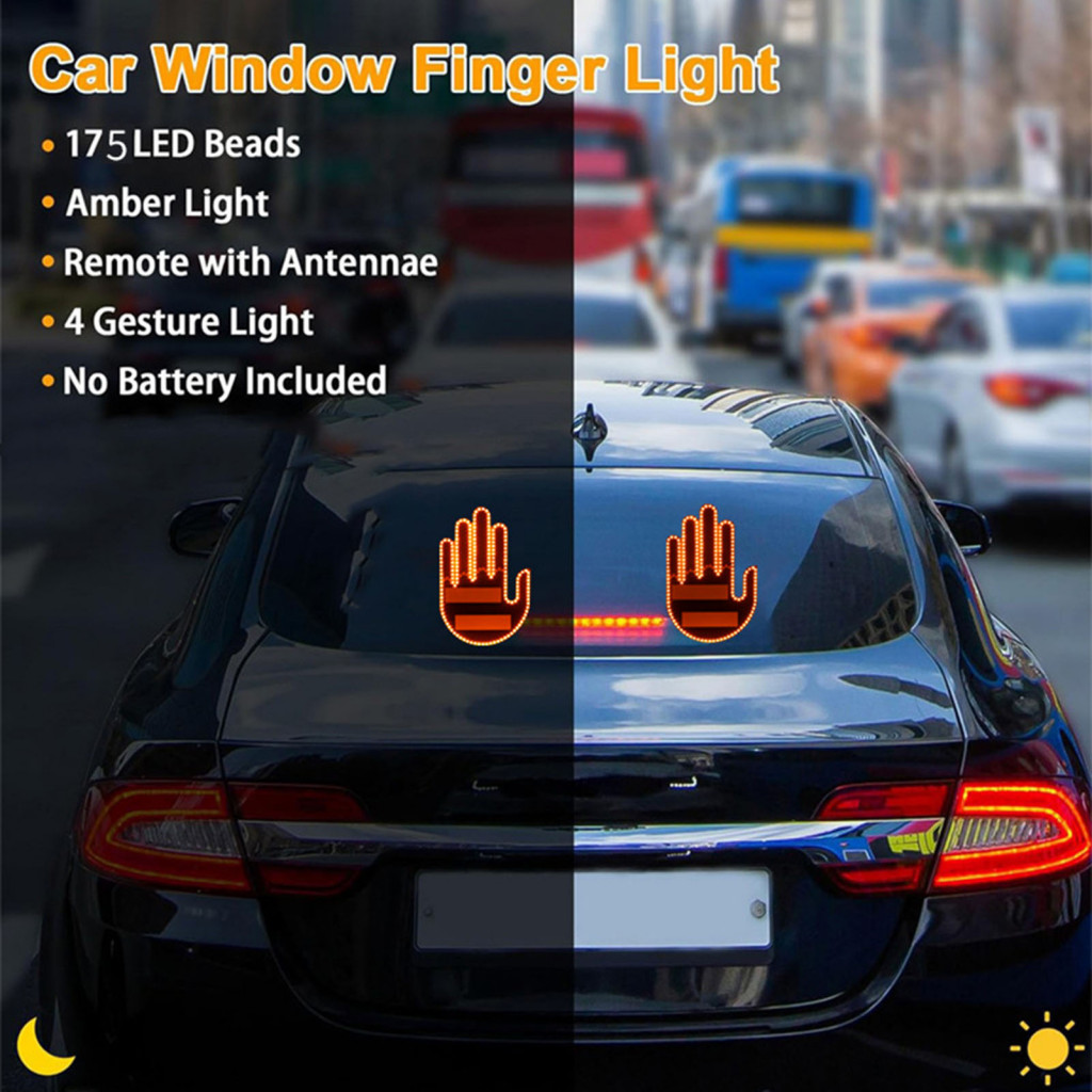 Compact Car Light Advanced Led Technology Car Light Led Middle Finger ...