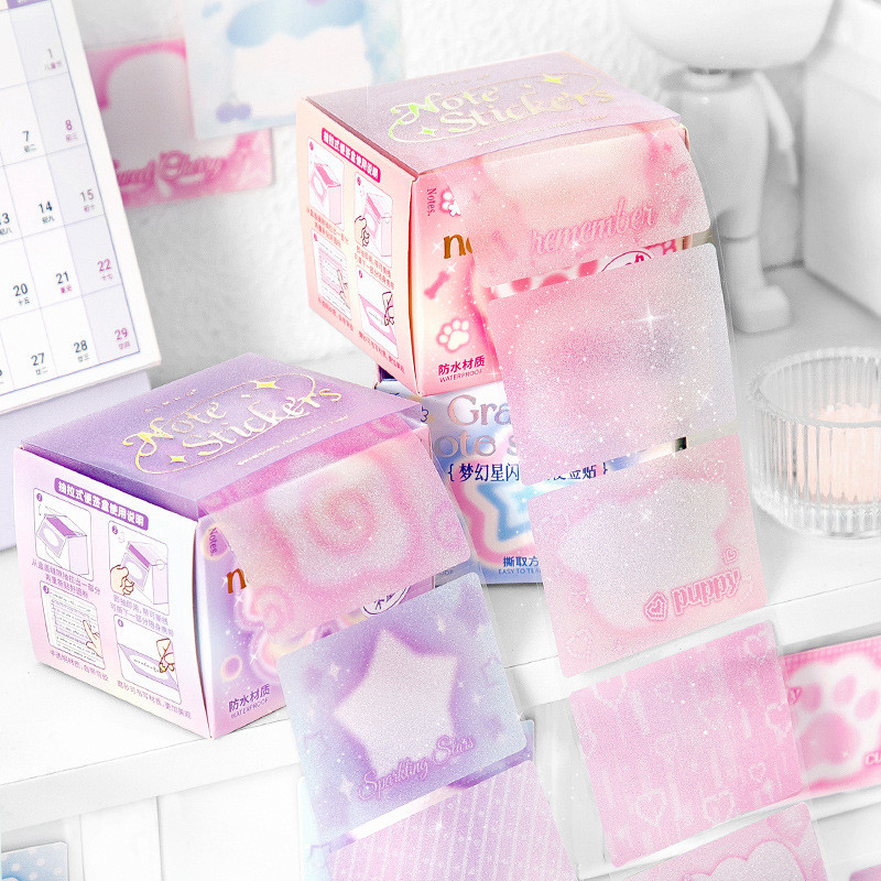 Xinmo Fantasy Star Flashing Pull-out Sticky Notes Student Dedicated ...