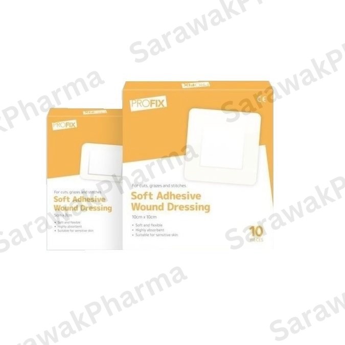 Profix Soft Adhesive Wound Dressing 5cmx7cm/10cmx10cm 10pcs | Shopee ...