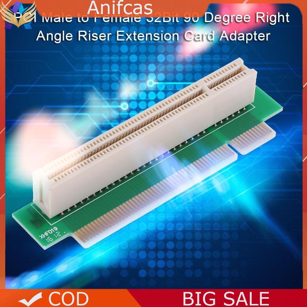 PCI Male to Female 32Bit 90 Degree Right Angle Riser Extension Card ...