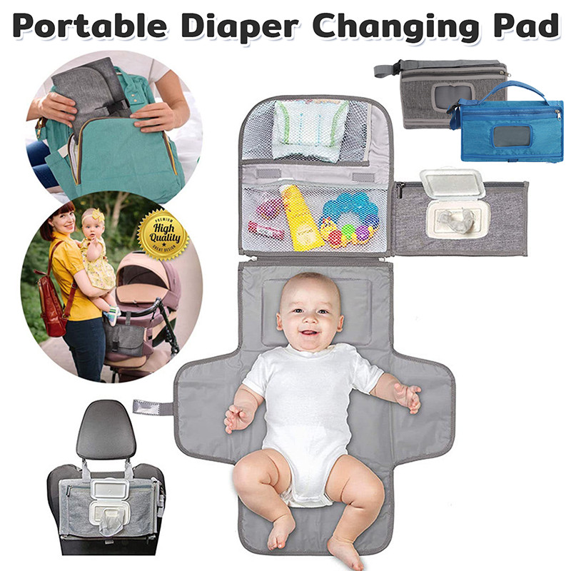 【Local Delivery】Portable Diaper Changing Pad Waterproof Diaper Table ...