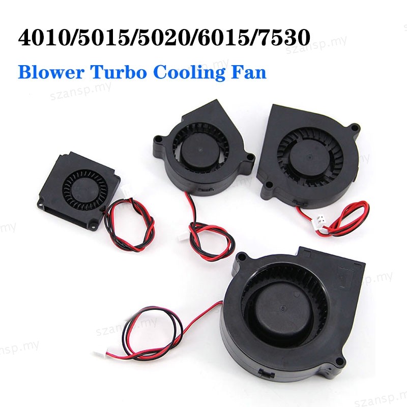 4020 5015 6015 7530 Blower Turbo Cooling Fan Brushless DC 5V 12V 24V 4cm 5cm 6cm 7cm for 3D ...