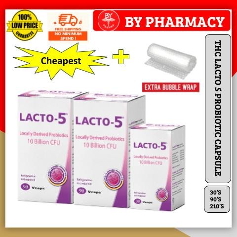 LACTO-5 PROBIOTICS FOR DIGESTION (30'S/90'S/90'SX2 FOC 30S) | Shopee ...