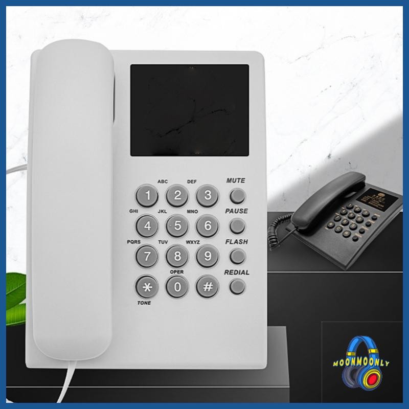 MOOMMY Corded Phones Landline Home Phone Landline Phones Wall Mountable ...