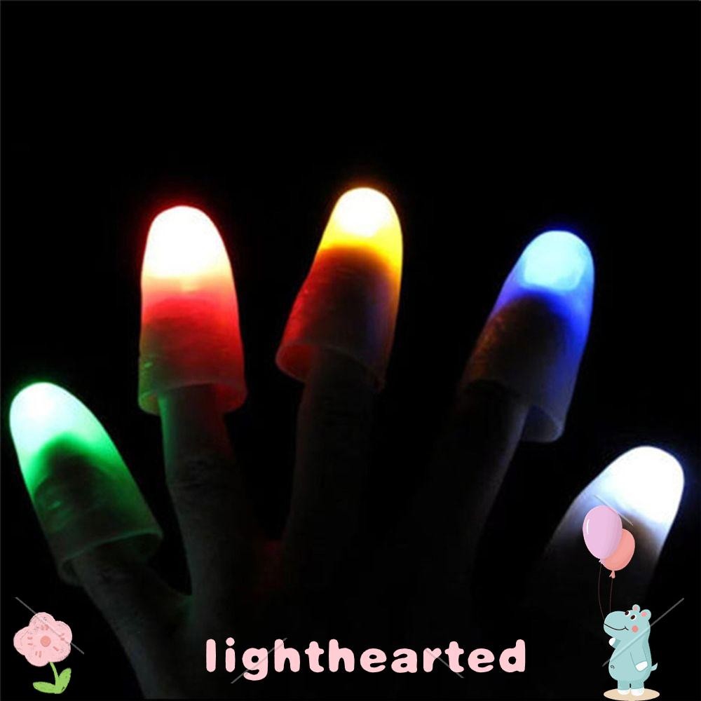 LIGHTHEARTED 1 Pc Finger Light Luminous Glow Toys Magic Trick Props ...