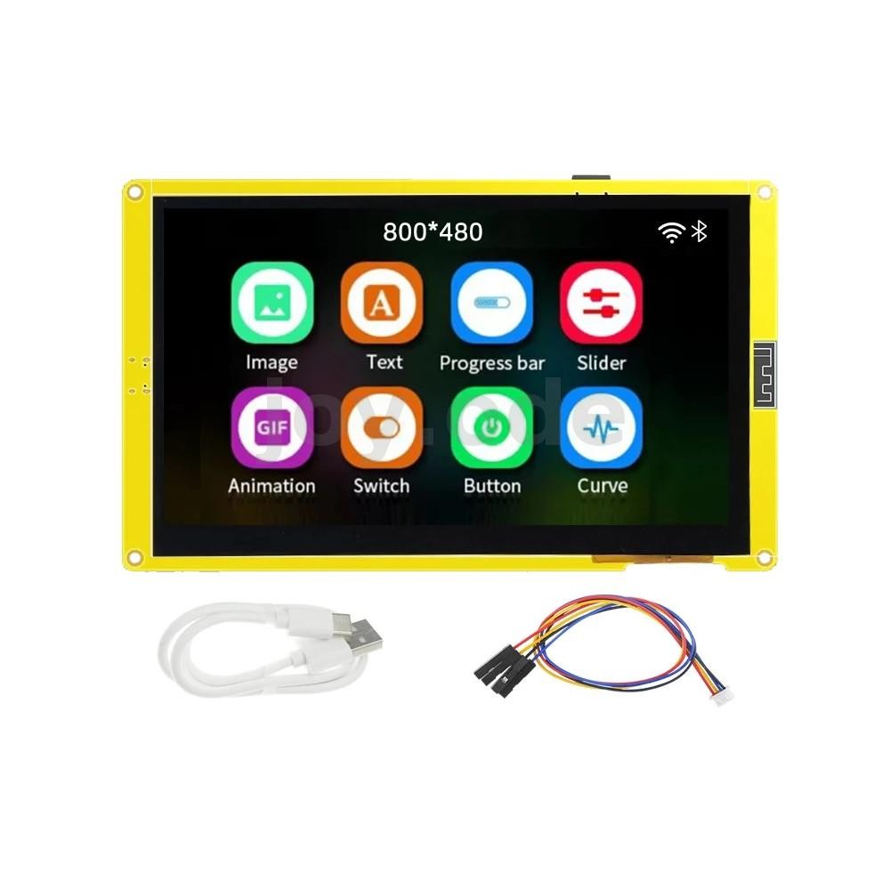 ESP32-S3 for Arduino LVGL 7 Inch 800*480 Smart Display RGB LCD TFT Module HMI 8M PSRAM 16M Flash ...