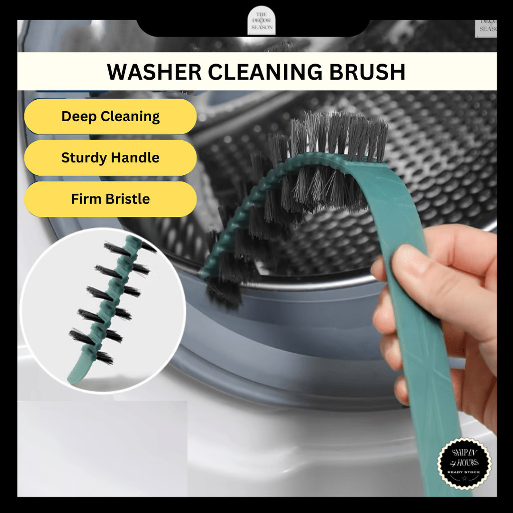 Washing Machine Stain Drum Cleaner Brush Firm Bristle Flexible Handle ...