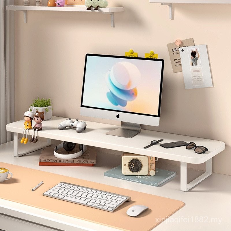 Desktop Monitor Bracket Extended Computer Elevated Rack Desk Shelf ...