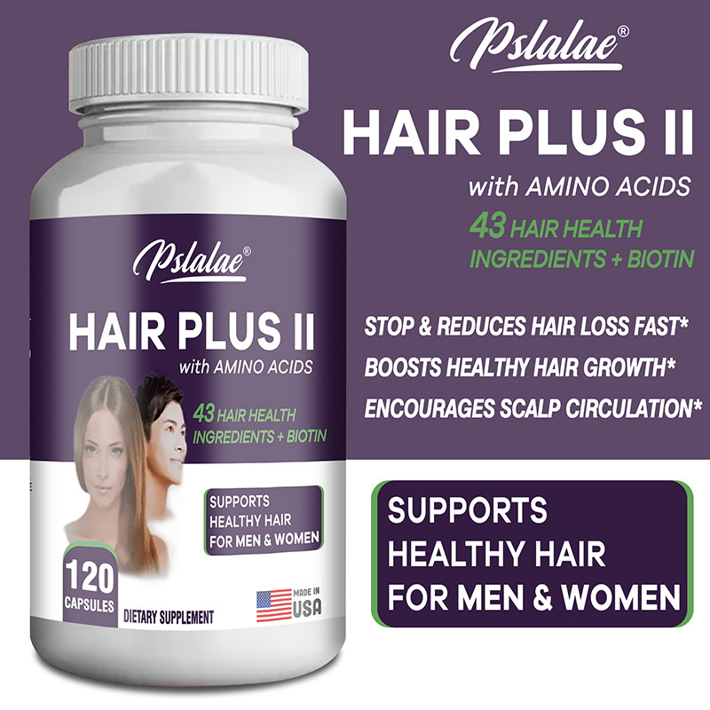 Pslalae Hair Plus II with Amino Acids - 43 Hair Vitamins to Promote ...