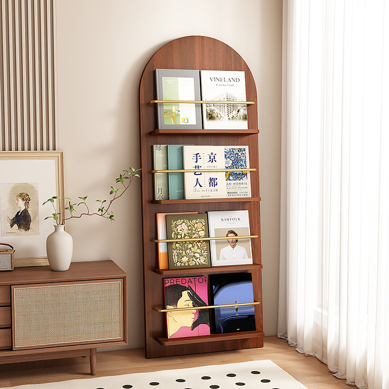 Roll up Banner the Newspaper Stand Book Shelf Wooden Document Rack ...