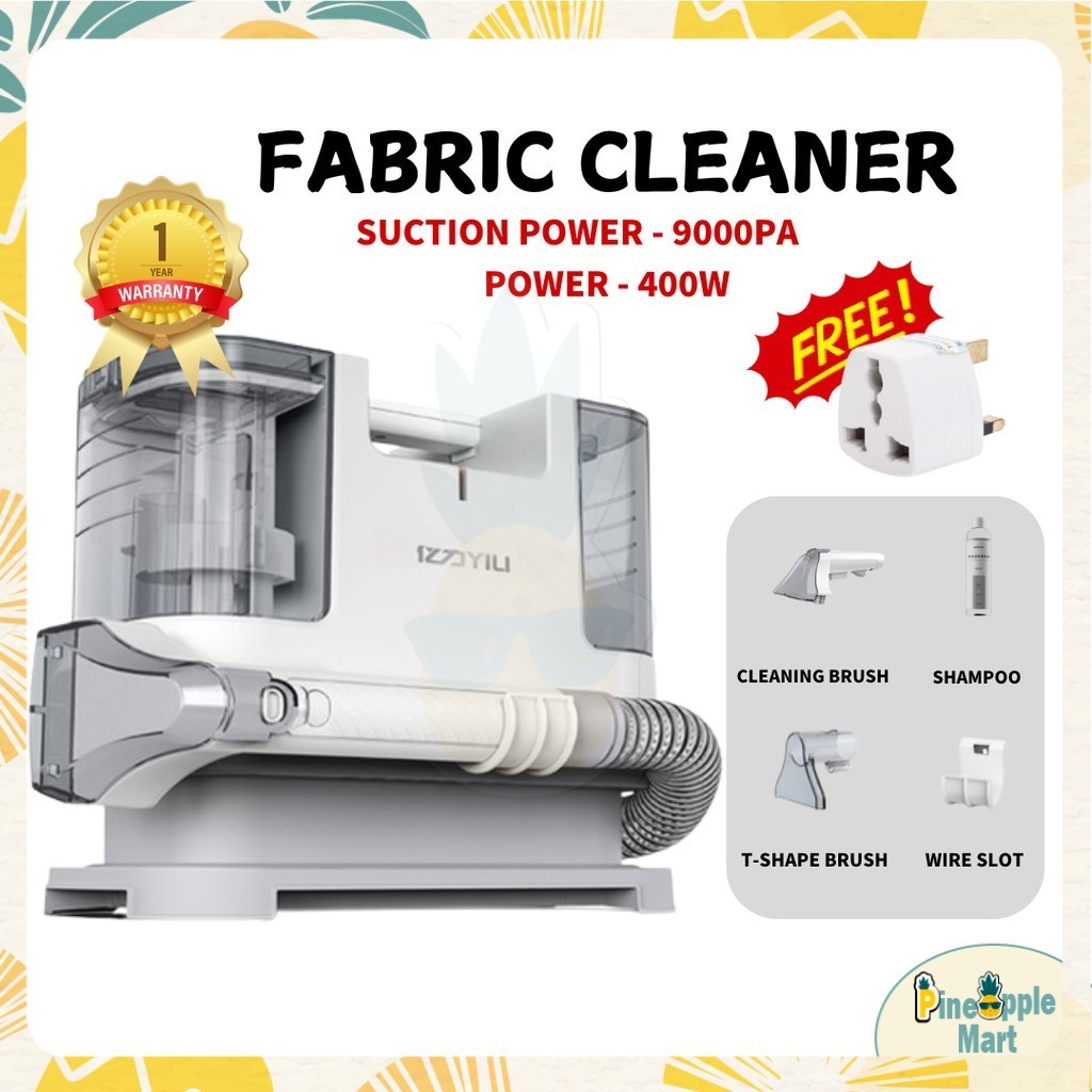 Fabric Spot Cleaner Machine | 9KPa Suction with Spray, Scrub, Vacuum ...
