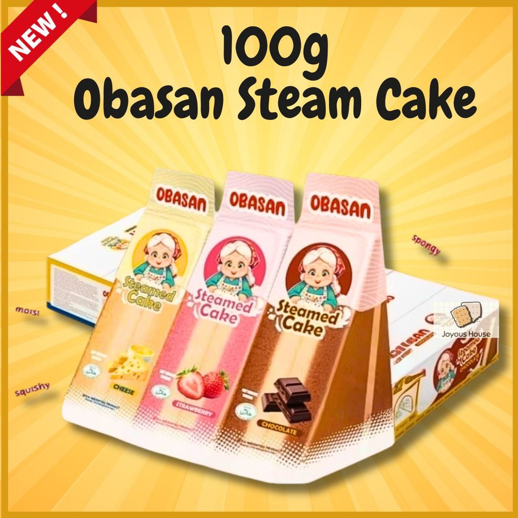 100gms Kek Viral Obasan Steamed Cake Chocolate /Strawberry /Cheese ...