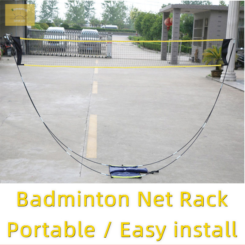 Badminton Net Rack Portable Mobile Folding Simple Badminton Bracket ...