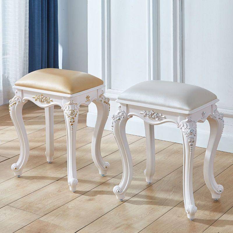 European American dressing table stool Makeup stool Soft bag small ...