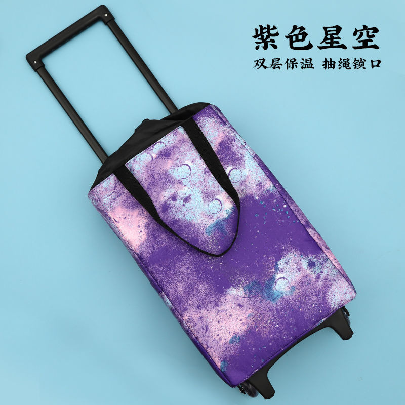 Grocery Shopping Small Trolley Trailer Foldable Portable Trolley ...
