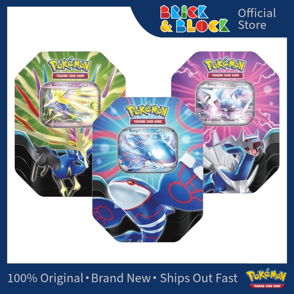 Azure Legends EX Tins - Spring 2025 (4 Booster Packs) | Pokemon TCG ...