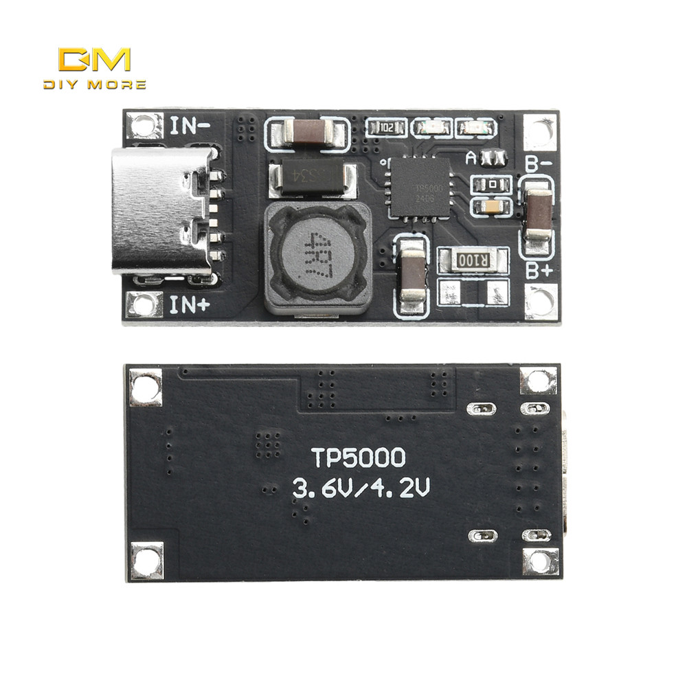 DIYMORE DC 4.5-9V TP5000 4.2V/3.6V 1A Li-ion Battery Charging Board ...