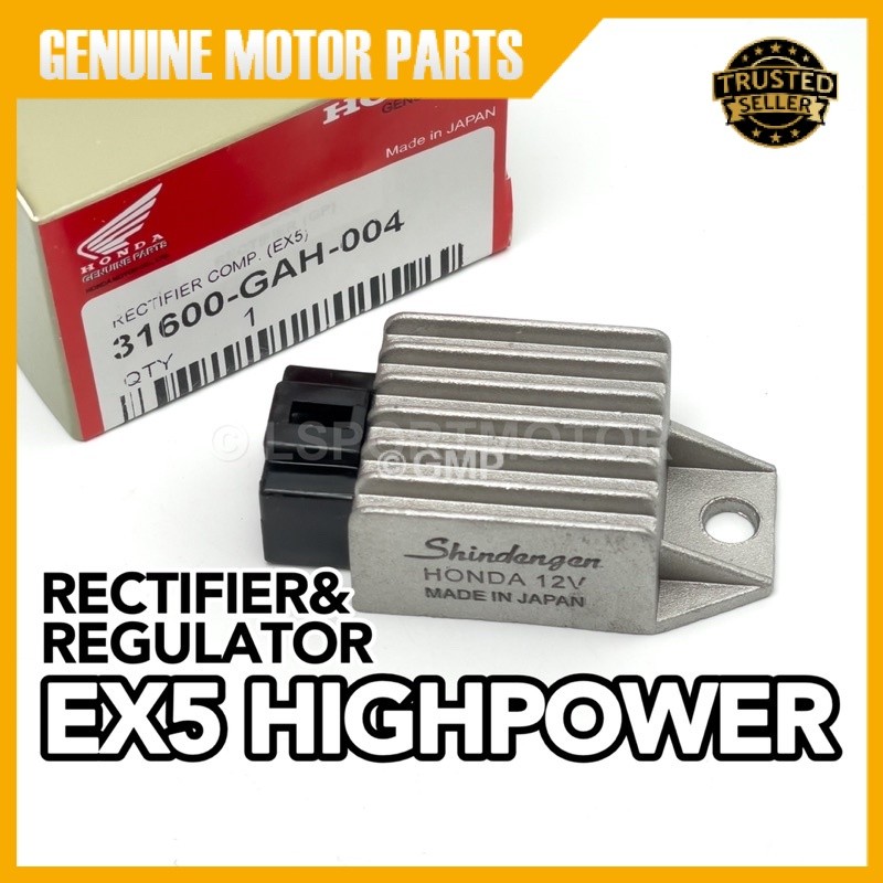 ORIGINAL 🔥 HONDA EX5 RECTIFIER & REGULATOR (GP) 31600-GAH-004 EX5 HIGHPOWER HIGH POWER OLD ...