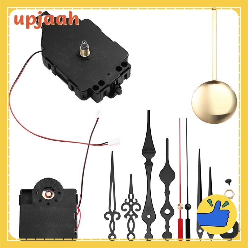 Quartz Pendulum Trigger Clock Movement Chime Melody Mechanism Clock Kit with 3 Pairs of Hands ...