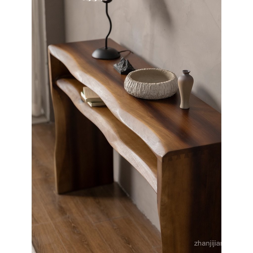 Nordic Lonely Style Solid Wood Entrance Table Entrance on Wall Entrance ...