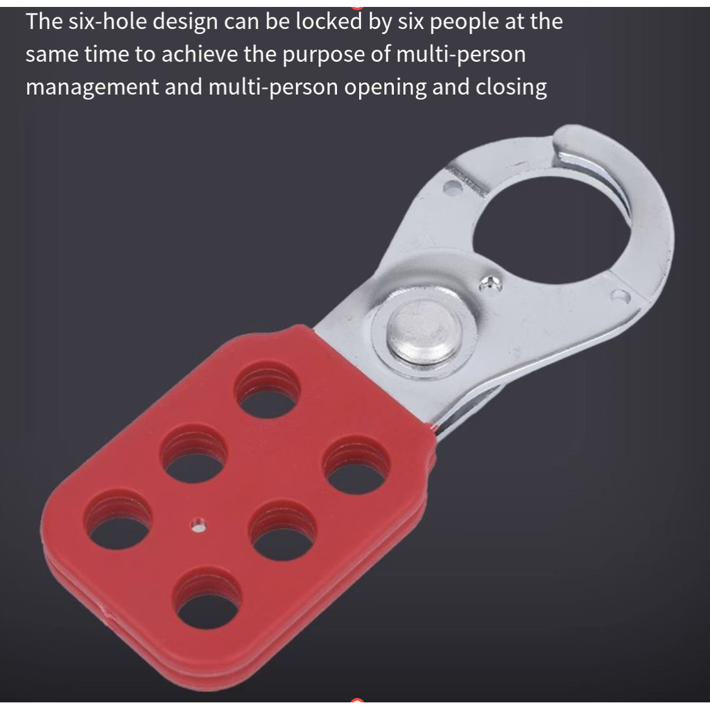 Steel Buckle Lock Industrial Safety 6-Hole Row Lock Multi-Control Six ...