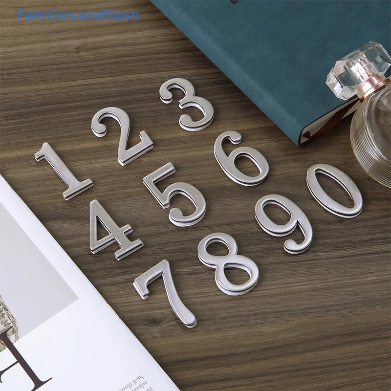 Familiesandflash> 3D Number Door Sign Adhesive Glossy House Number Door ...