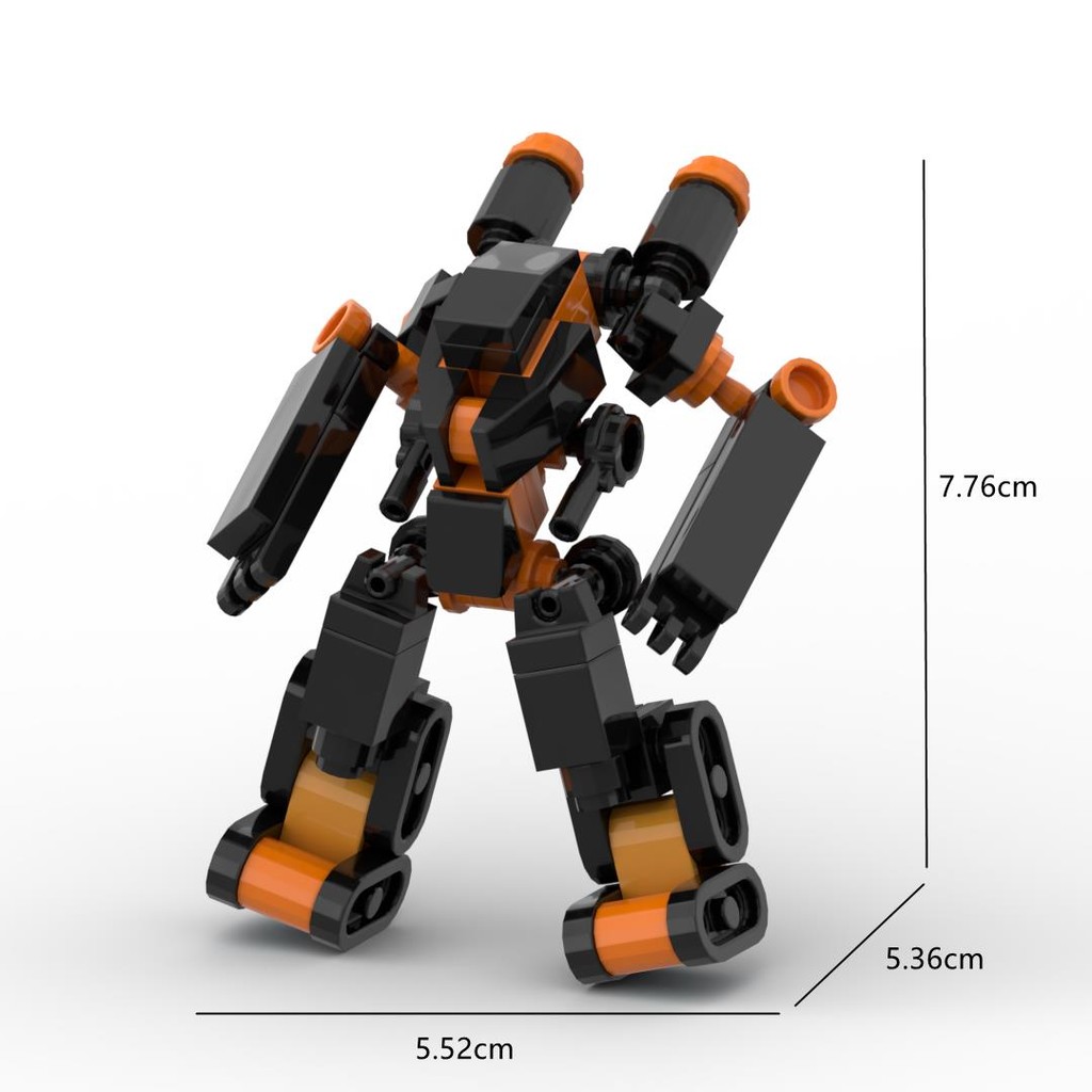 Toy Male Adult MOC Small Mecha Outer Bone Robot Compatible Lego ...