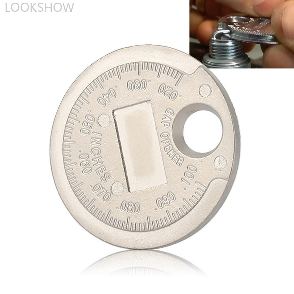 LOOKSHOW 0.6-2.4mm Range Spark Plug Gage Gap Tool Car Feeler Spark Plug ...