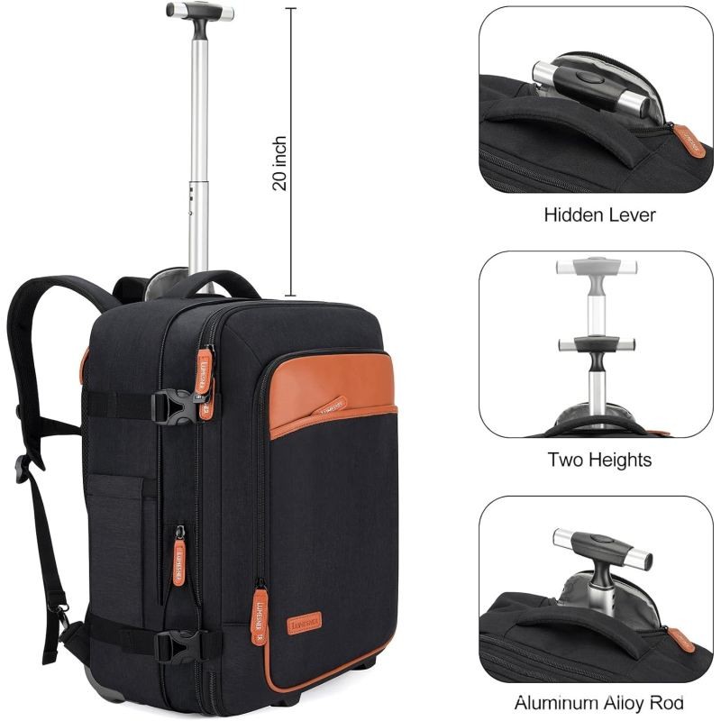 40L lugage bag travel backpack for boarding travel bag with wheels ...